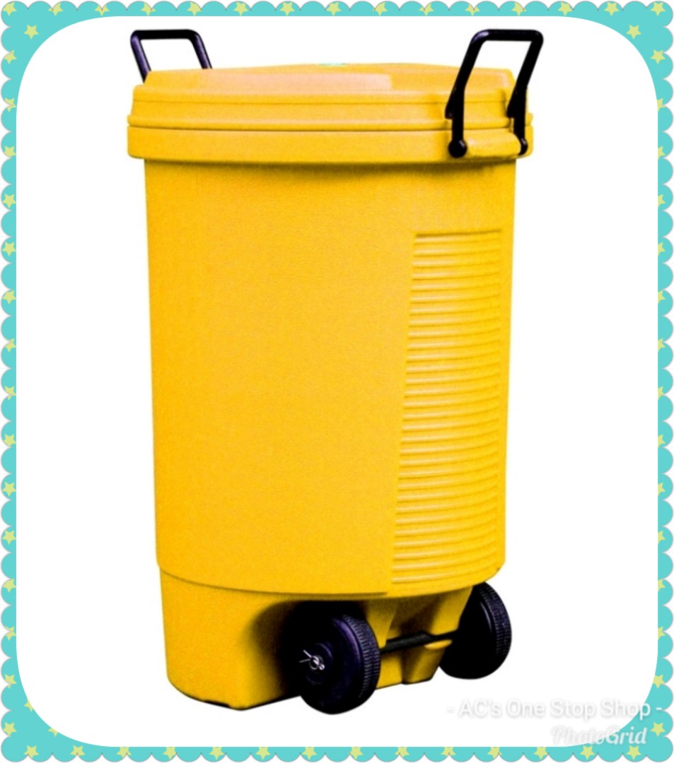 Trolling bin (trashbin with wheels), Furniture & Home Living, Cleaning ...