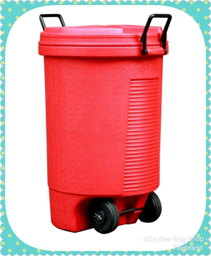 Trolling bin (trashbin with wheels), Furniture & Home Living, Cleaning ...