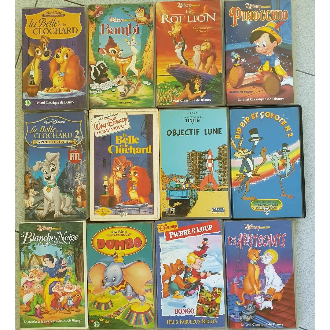 VHS Tapes for FREE! - French Walt Disney Cartoons, Hobbies & Toys ...