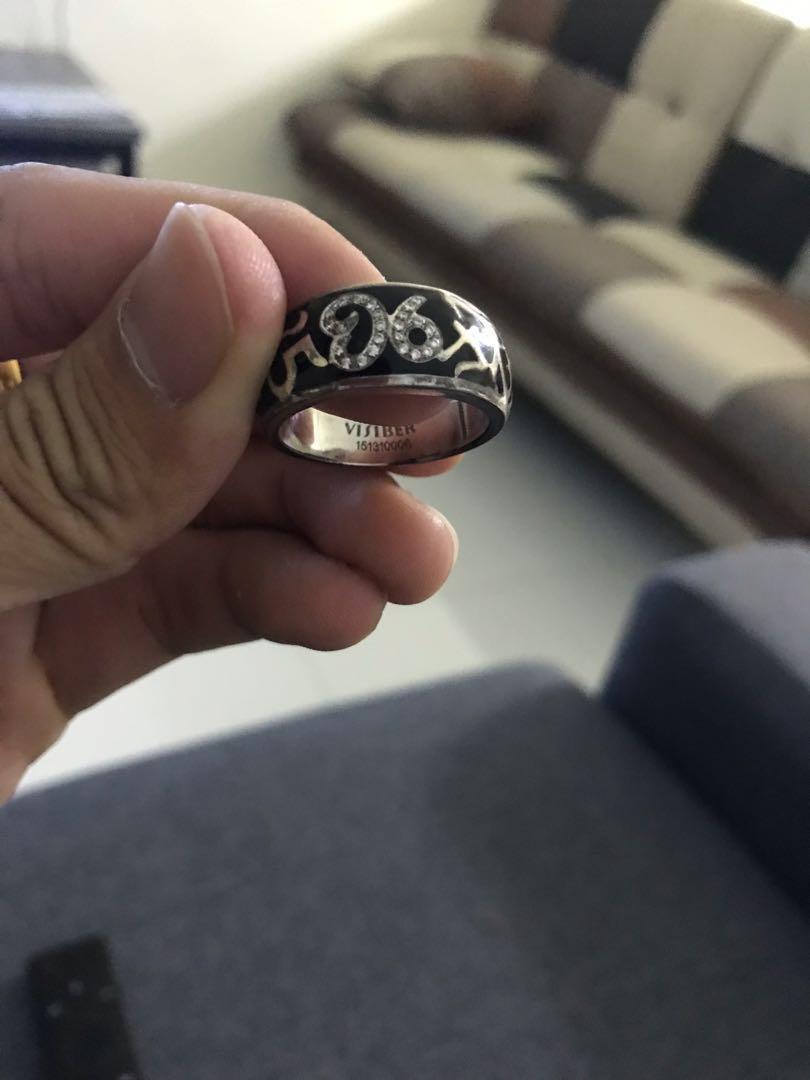 visiber diamond ring, Men's Fashion, Watches & Accessories, Jewelry on ...