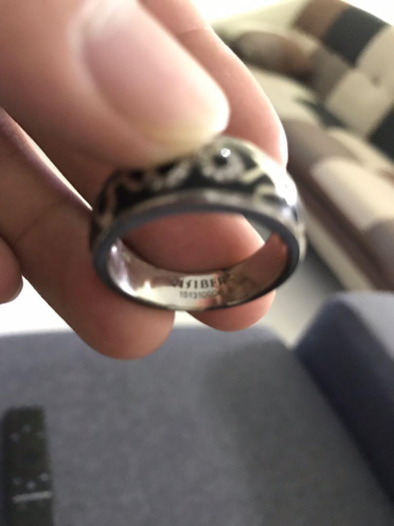 visiber diamond ring, Men's Fashion, Watches & Accessories, Jewelry on ...