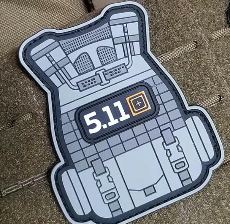 [READY STOCK] 5.11 grey vest patch, Sports Equipment, Exercise ...