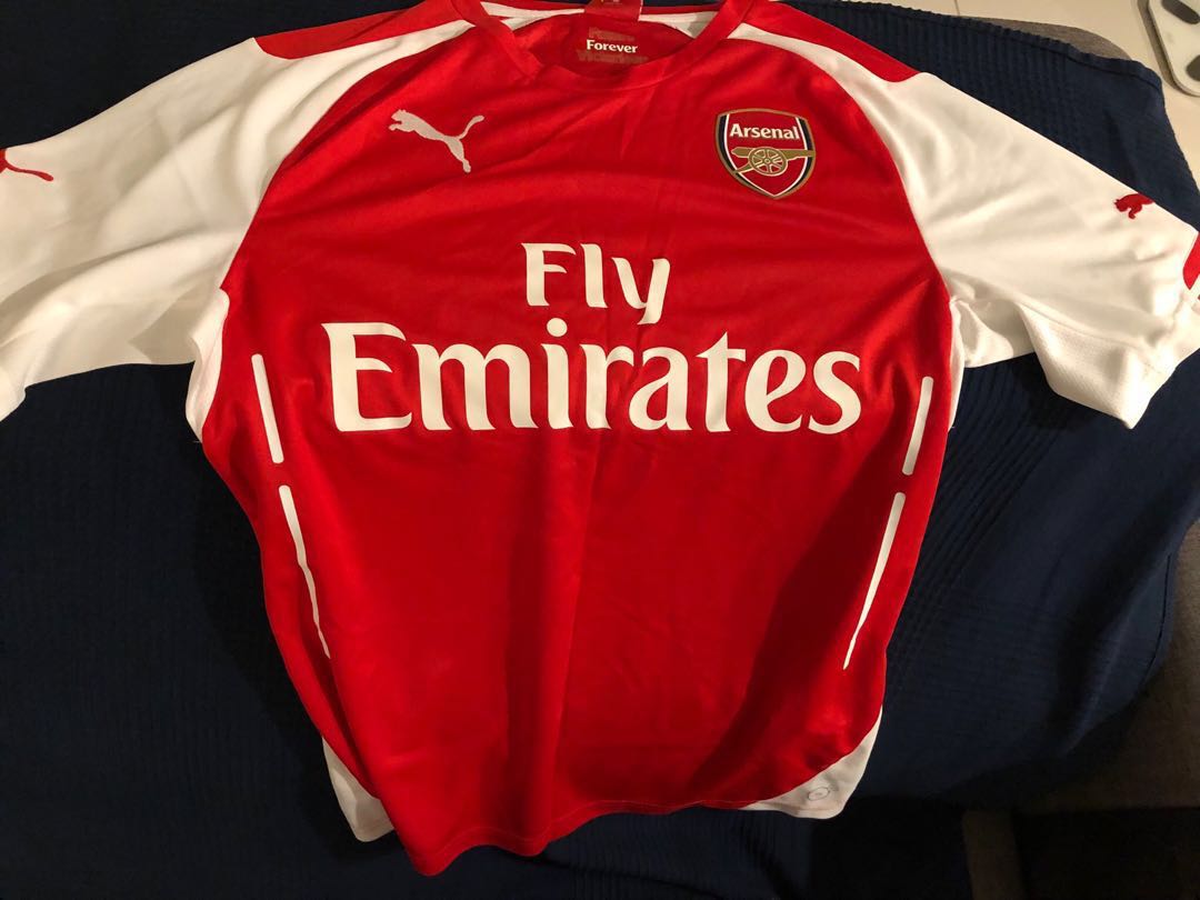 Arsenal Jersey season 2014-2015, Men's Fashion, Activewear on Carousell