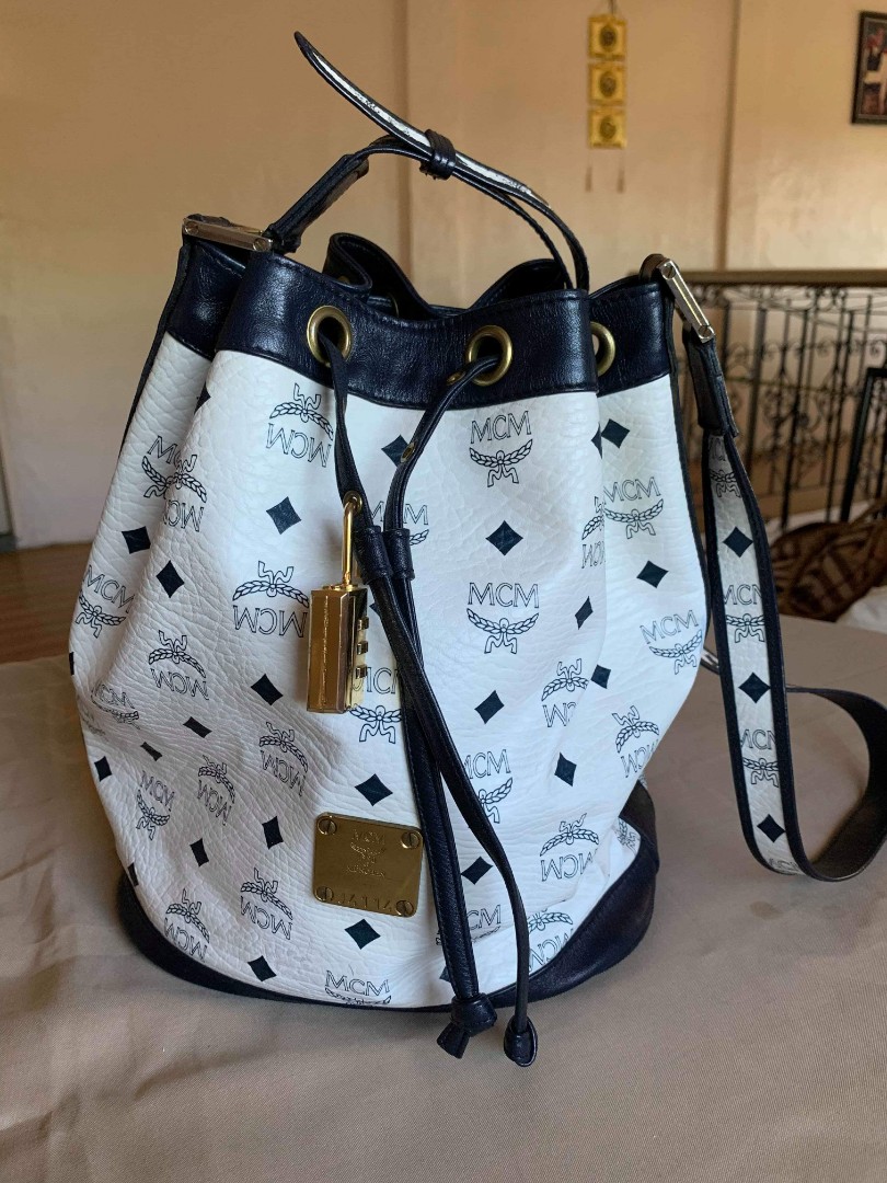 Authentic MCM Bucketbag, Luxury, Bags & Wallets on Carousell