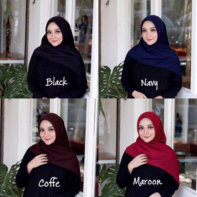 Bella Square "warna part 1" || hijab segiempat, Fesyen Wanita, Muslim ...