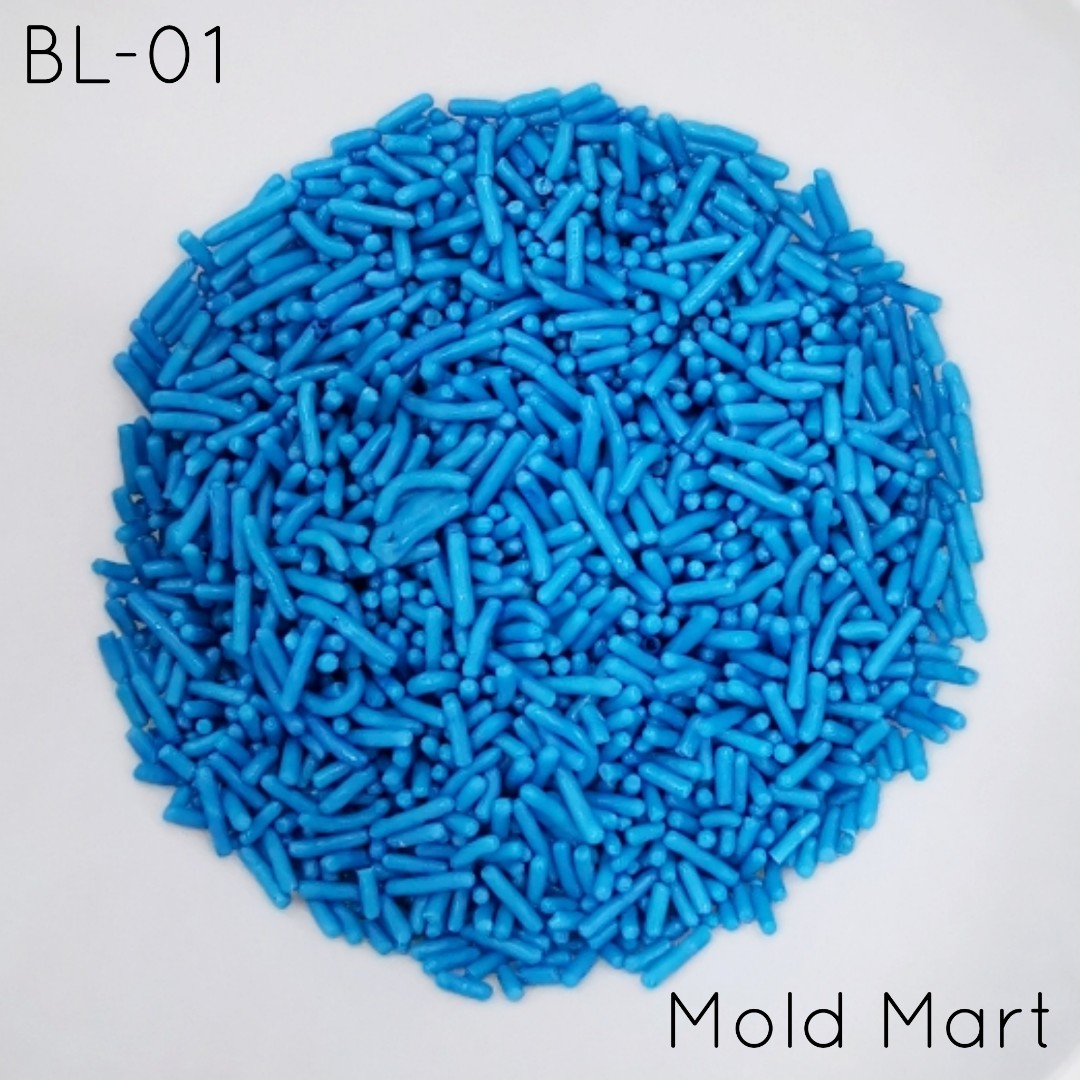 BLUE EDIBLE SPRINKLE RICE SPRKNLES SUGAR DRAGEES JIMMIES PEARL DRAGEE ...