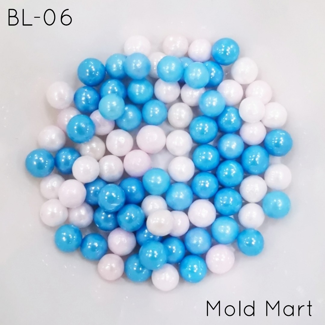 BLUE EDIBLE SPRINKLE RICE SPRKNLES SUGAR DRAGEES JIMMIES PEARL DRAGEE ...