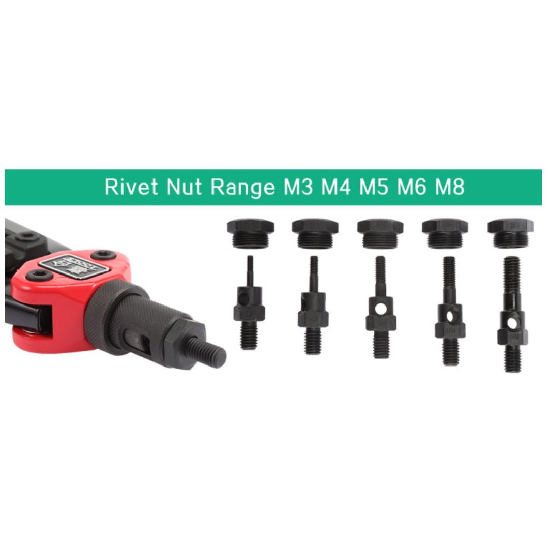 BT - 606 Manual Pull Rivet Nut Gun Riveting Tools M3 / M4 / M5 / M6 ...