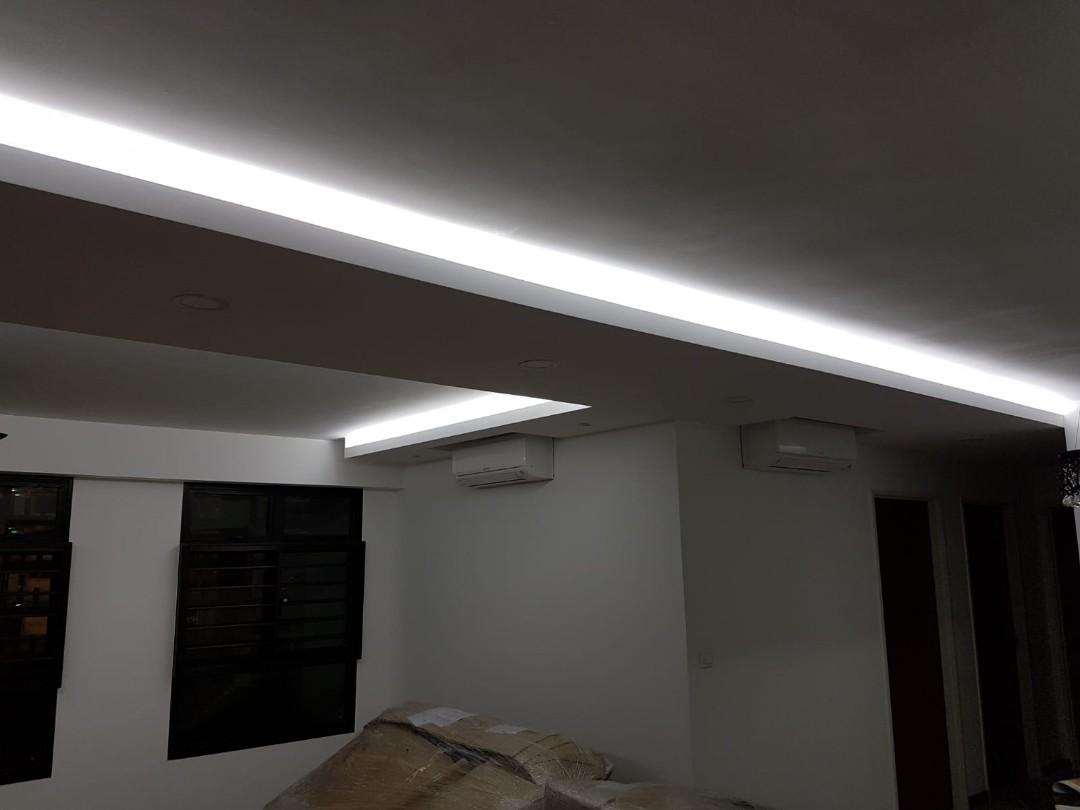 Cornice,L-Box,Partition,Cove-Light,False-ceiling, Furniture & Home ...