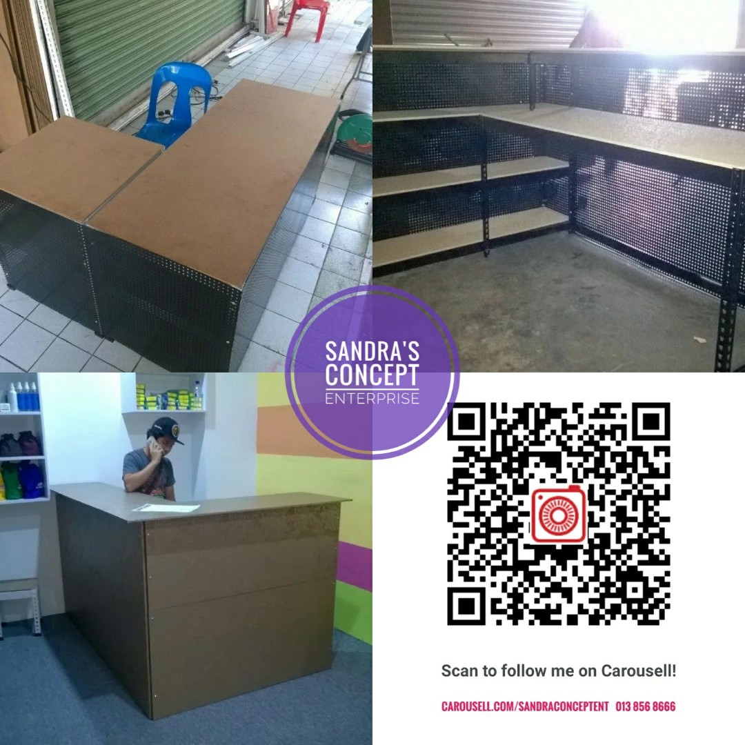 Custom Made All Type Of L Shape Cashier Counter ( Boltless ), Furniture ...