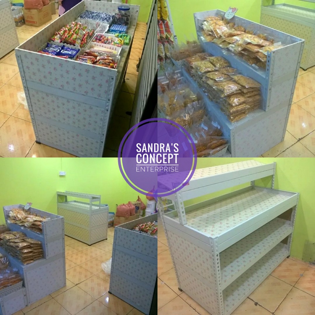 Custom Made Snack Display Shelve n Rack ( Boltless ), Furniture & Home ...