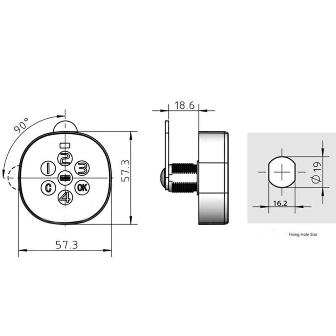 Digital Lock★Electronic HDB Keyless Mail/Letter Box Lock ★ Keyless ...