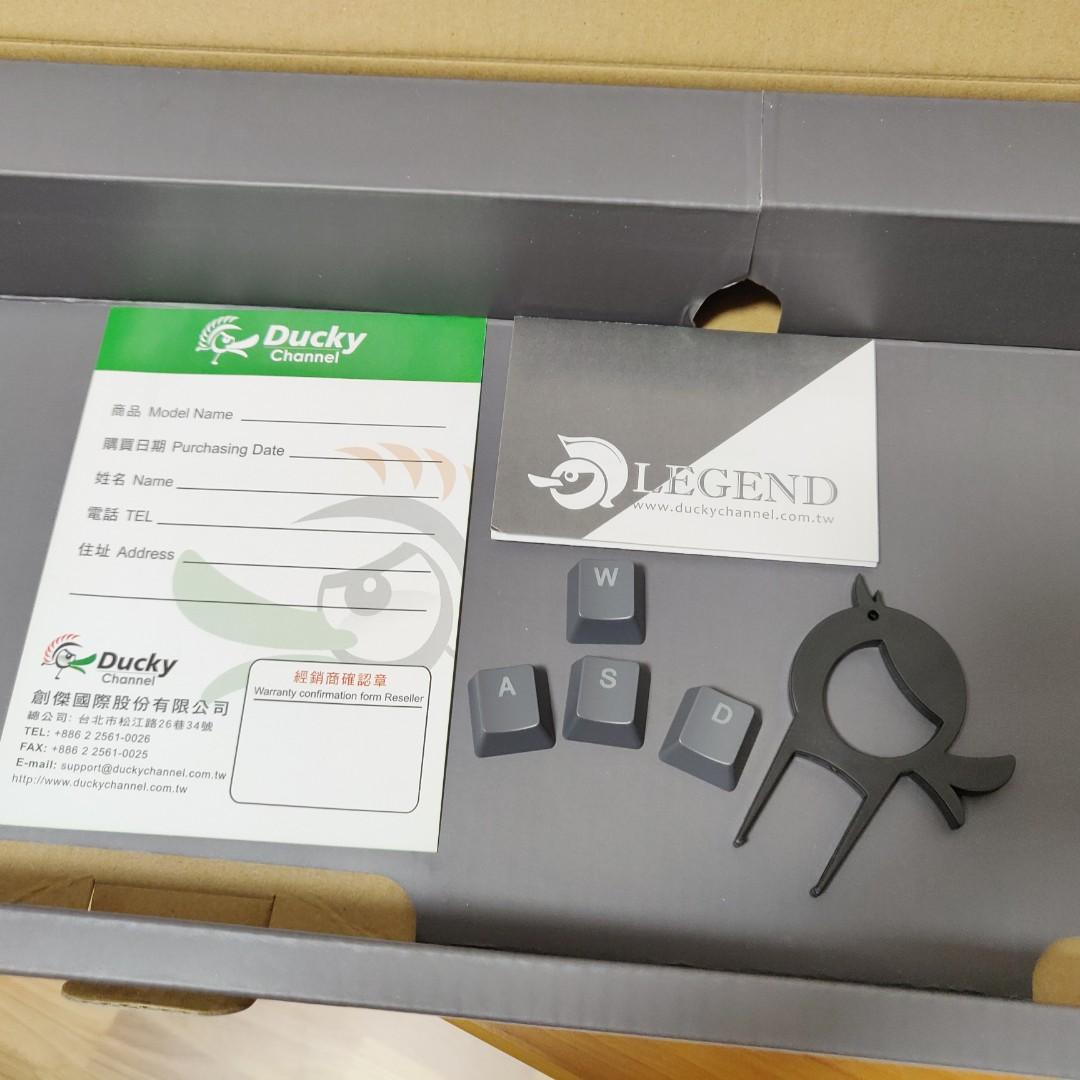 Ducky Legend Silver Case Blue LED Mechanical Keyboard, Computers & Tech ...