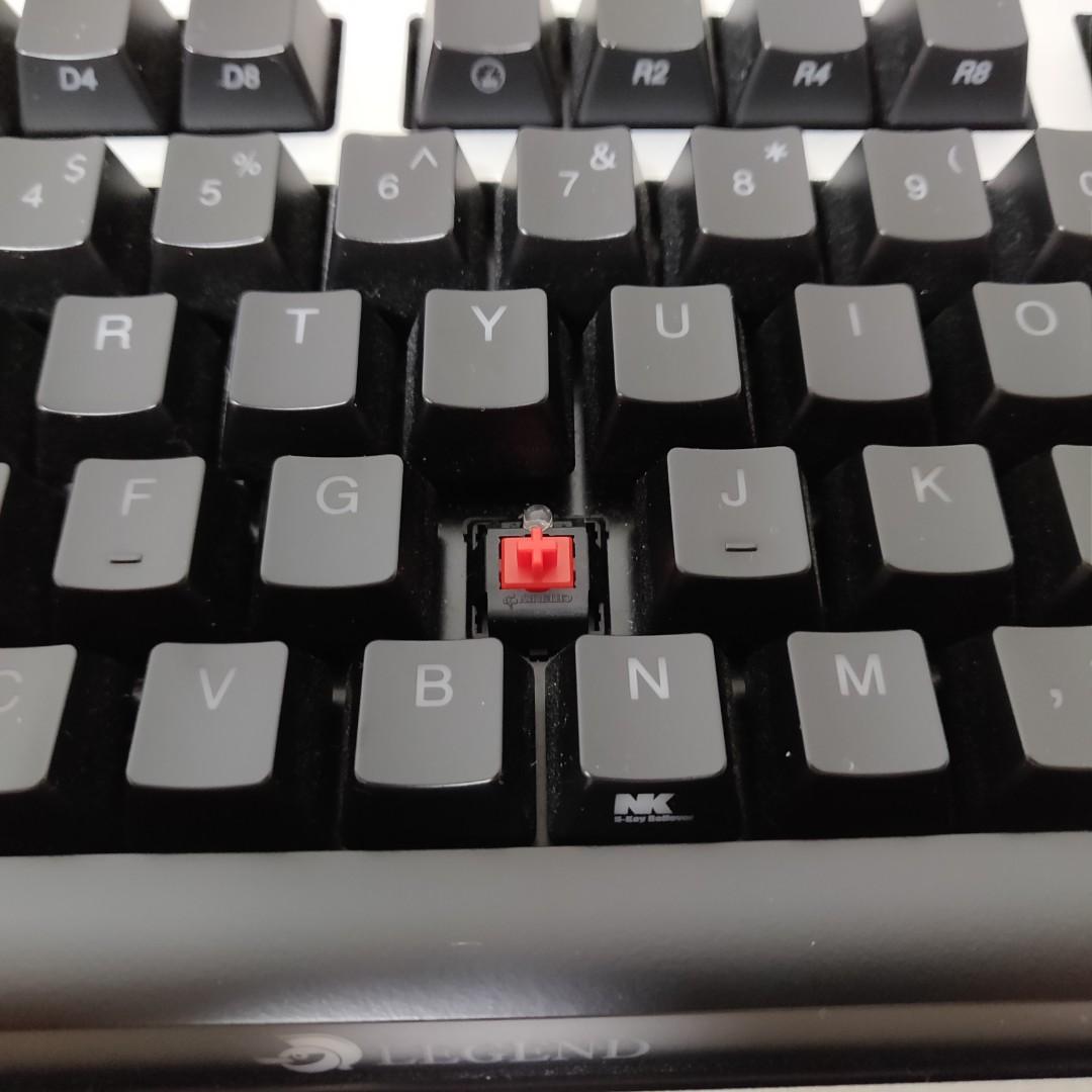 Ducky Legend Silver Case Blue LED Mechanical Keyboard, Computers & Tech ...