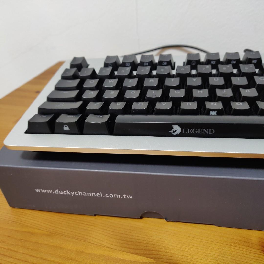 Ducky Legend Silver Case Blue LED Mechanical Keyboard, Computers & Tech ...