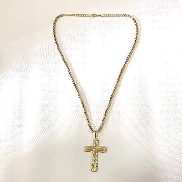 Stainless steel Holy Trinity Cross chain set , Hobbies & Toys ...