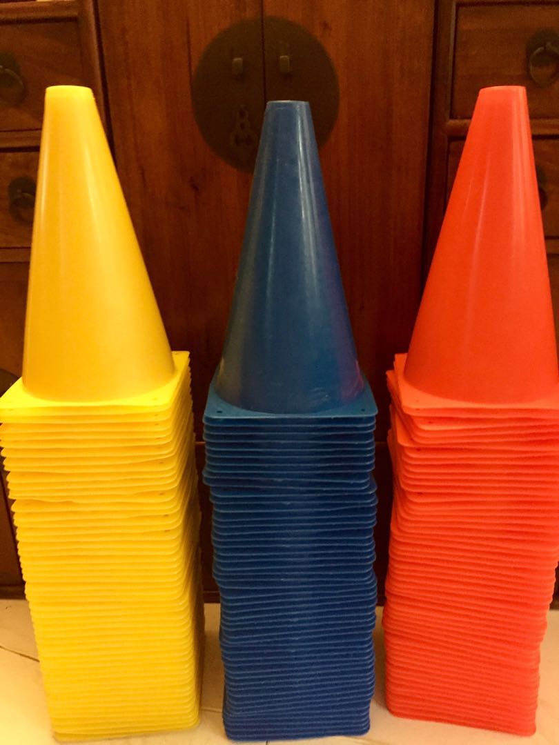 Football training cones 23 cm, Sports, Sports & Games Equipment on ...
