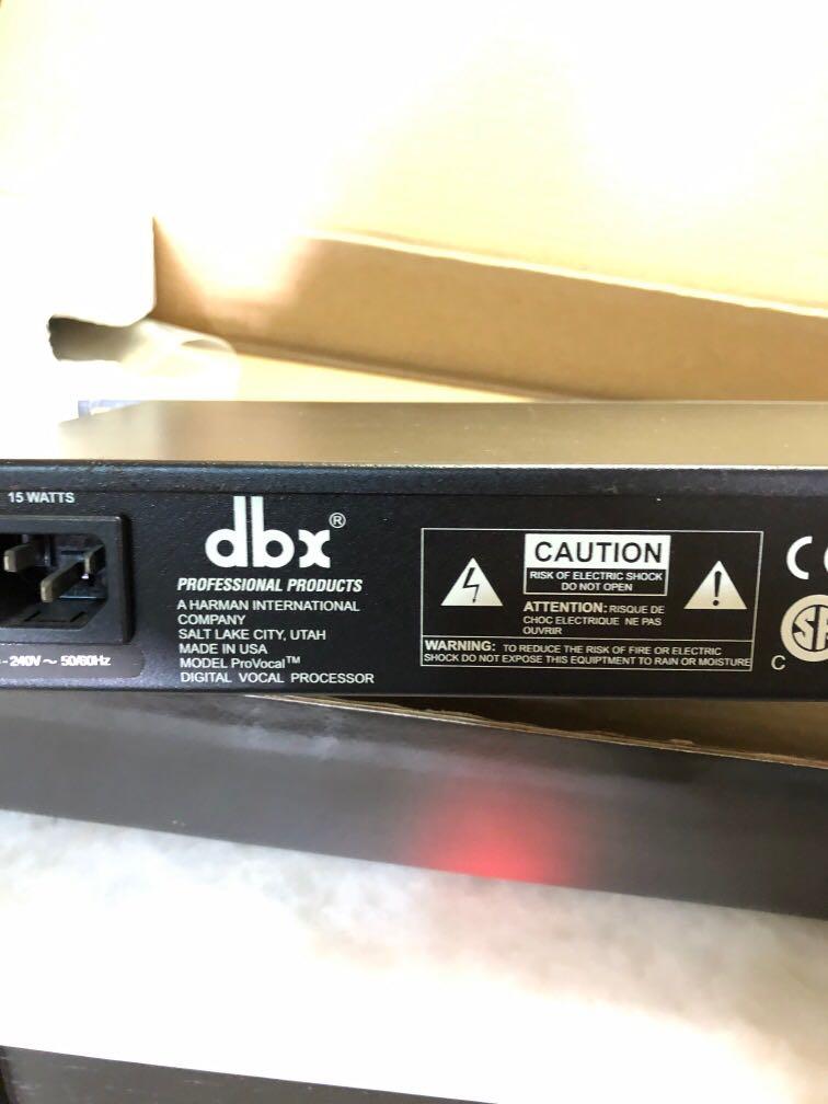 FS : DBX ProVocal Digital Vocal Strip, Hobbies & Toys, Music & Media, Musical Instruments on ...