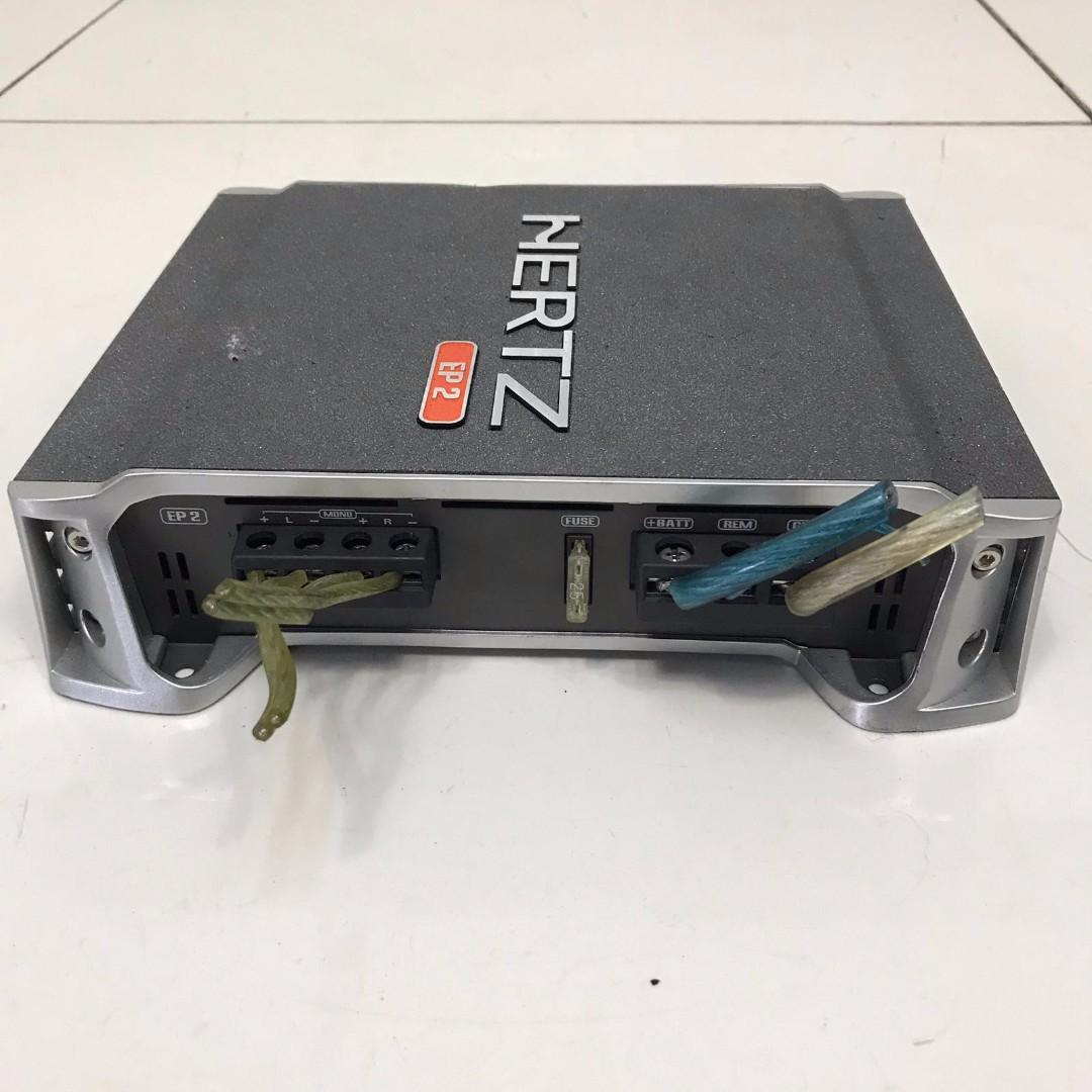 Hertz EP2 2 Channel Amplifier (RS912), Car Accessories, Accessories on Carousell
