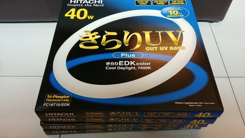 Hitachi circular 40w extra bright cool daylight 7400k, Furniture & Home ...