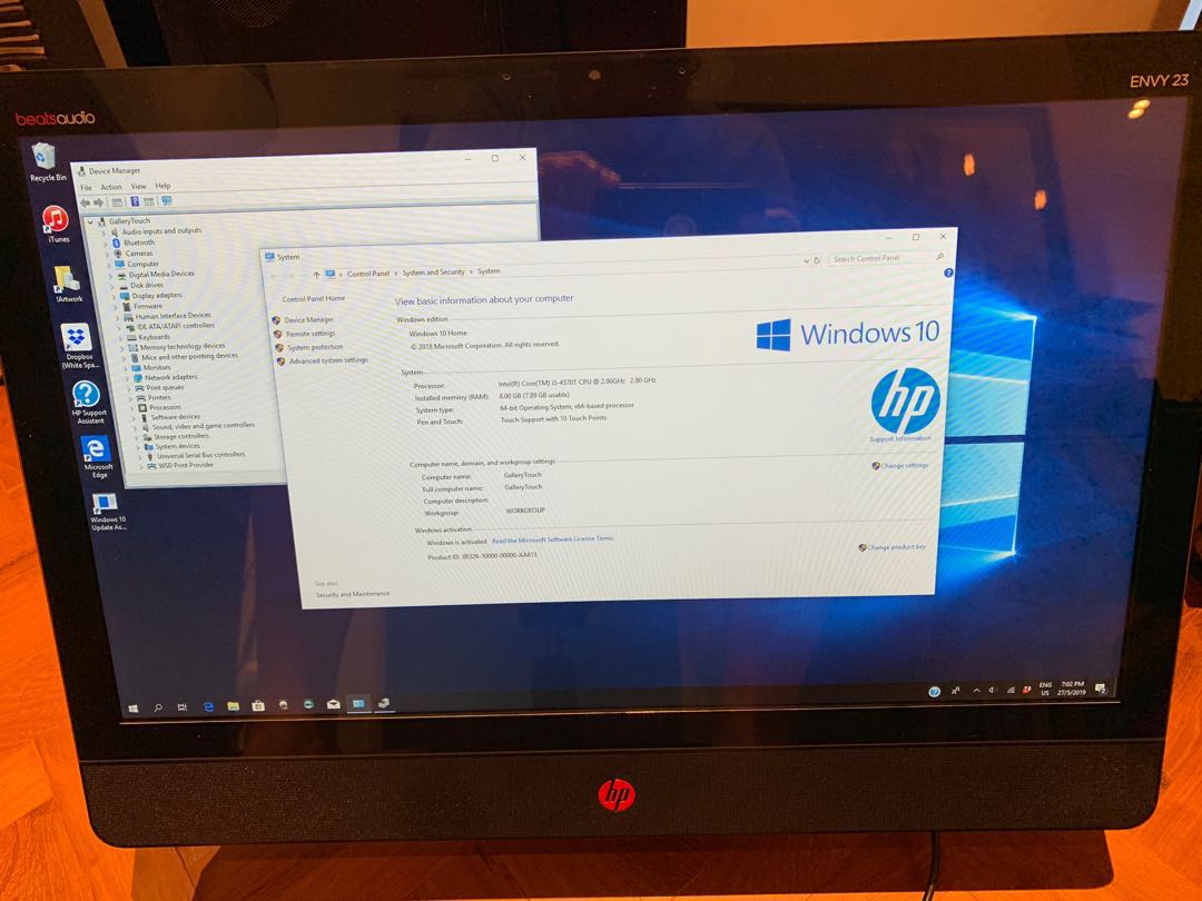 HP Envy 23 All-in-One Touch Screen Desktop, Computers & Tech, Desktops ...