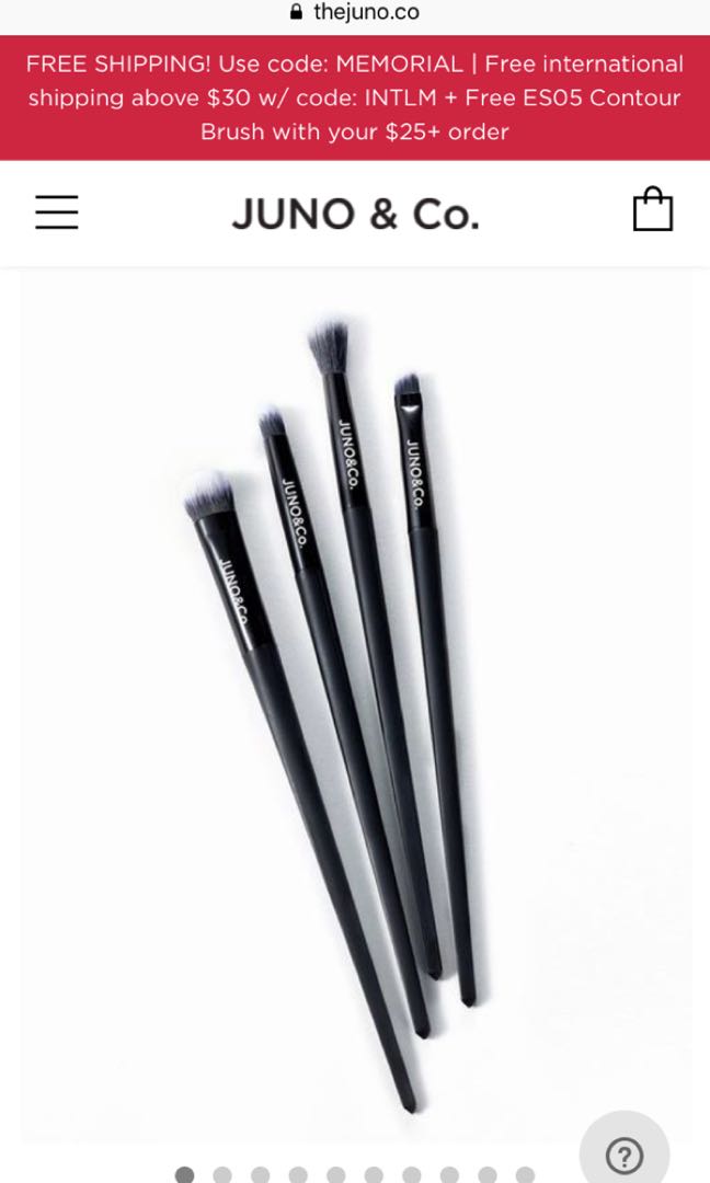 Juno & co eye brush set, Beauty & Personal Care, Face, Makeup on Carousell