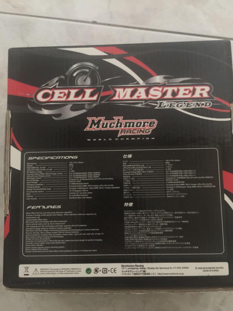 Muchmore Racing Cell Master Legend CTX-CL battery charger Lipo Nimh Nicd, Hobbies & Toys, Toys ...