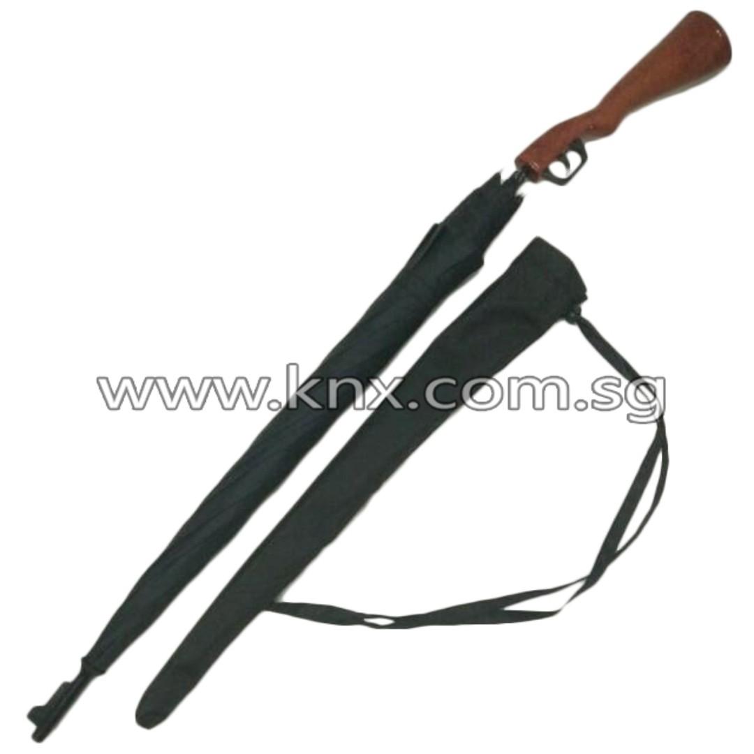 Black Rifle Gun Umbrella, Everything Else on Carousell