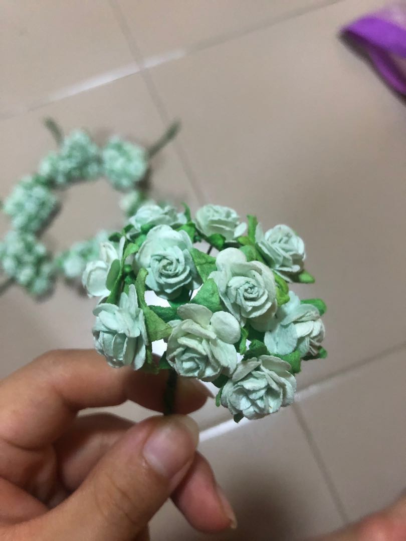 Realistic paper rose flowers, Hobbies & Toys, Occasions & Party ...