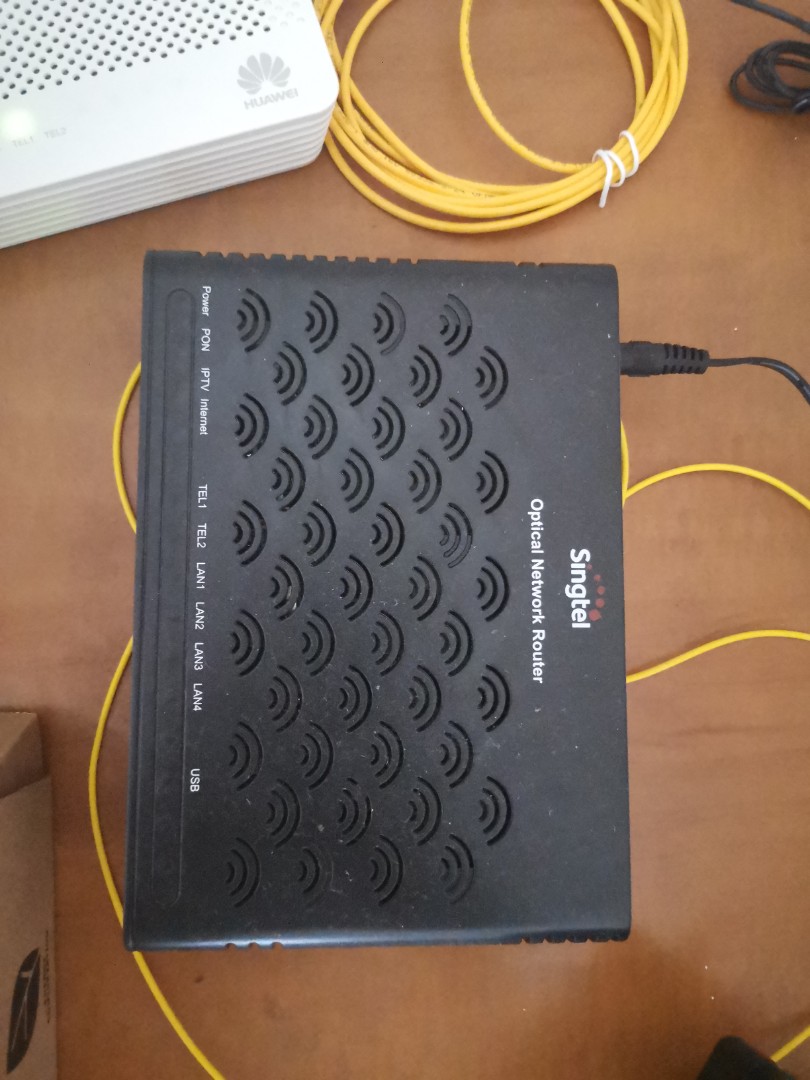 SINGTEL ONT WITH CABLE, Computers & Tech, Parts & Accessories, Cables ...