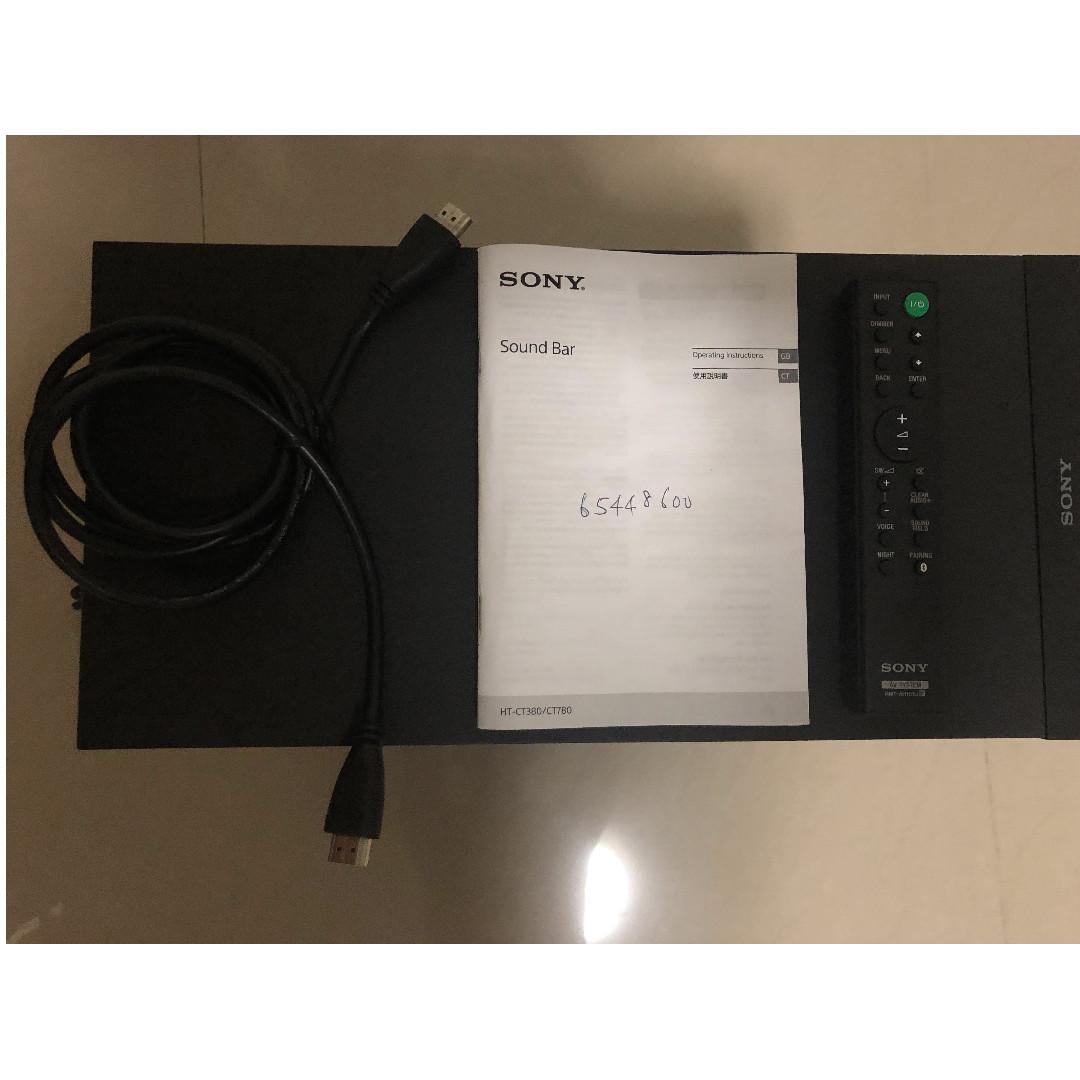 Sony HT-CT780 2.1 Soundbar (100% working 9/10 condition), Audio ...