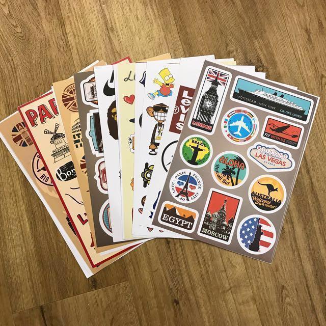 Stickers For RIMOWA/Samsonite Luggage - Set Of 10 (New) A4 Sheet up to ...