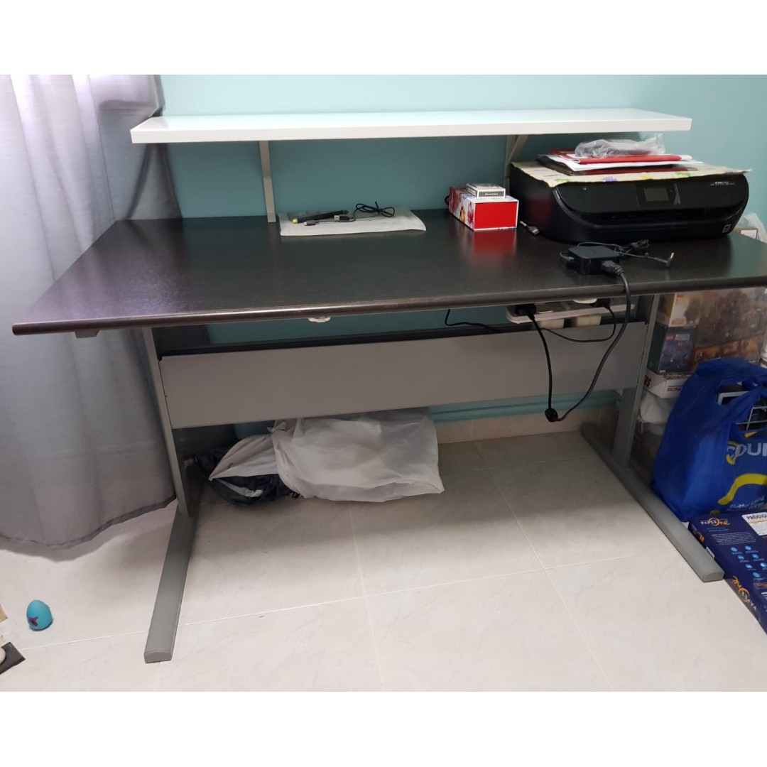 Study Desk with detachable extension shelf, Furniture & Home Living ...