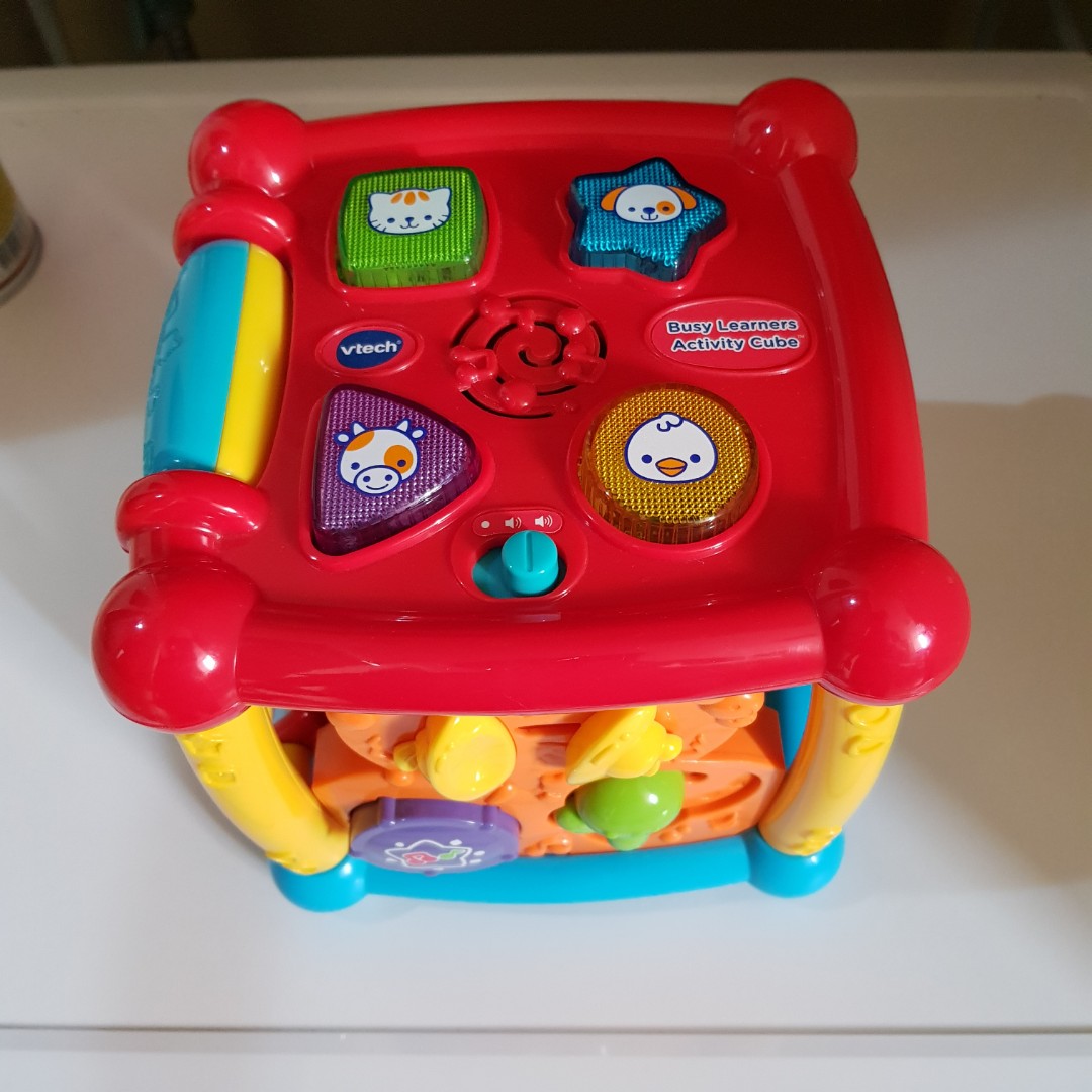 Vtech busy learner activity cube, Babies & Kids, Infant Playtime on ...