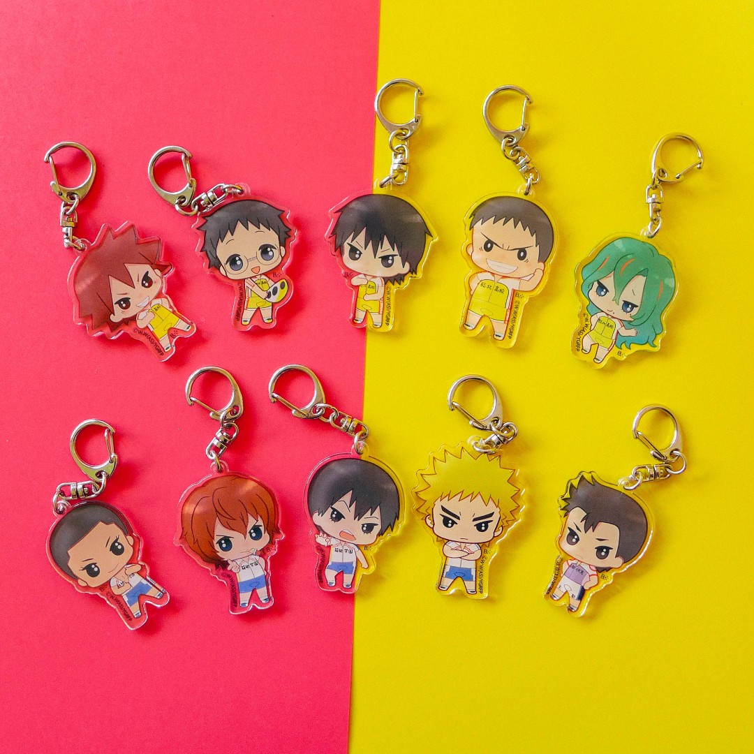 Yowamushi Pedal - Clear Keyring - Onoda Sakamichi, Naruko Shoukichi ...