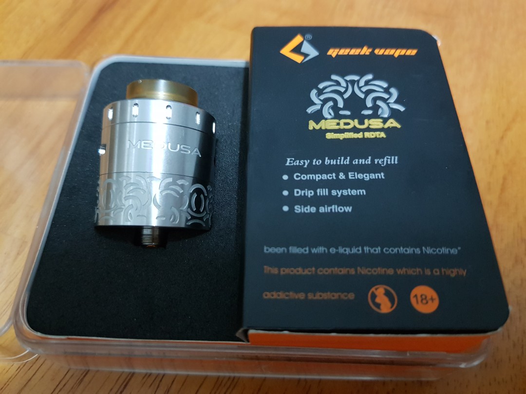 Geekvape Medusa RDTA Dual coil Original tank, TV & Home Appliances, TV ...