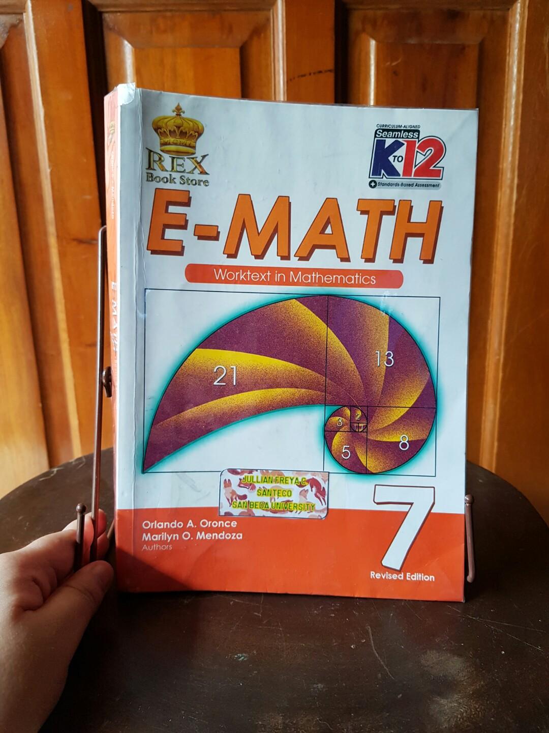 Grade 7 Book E-Math, Hobbies & Toys, Books & Magazines, Assessment ...