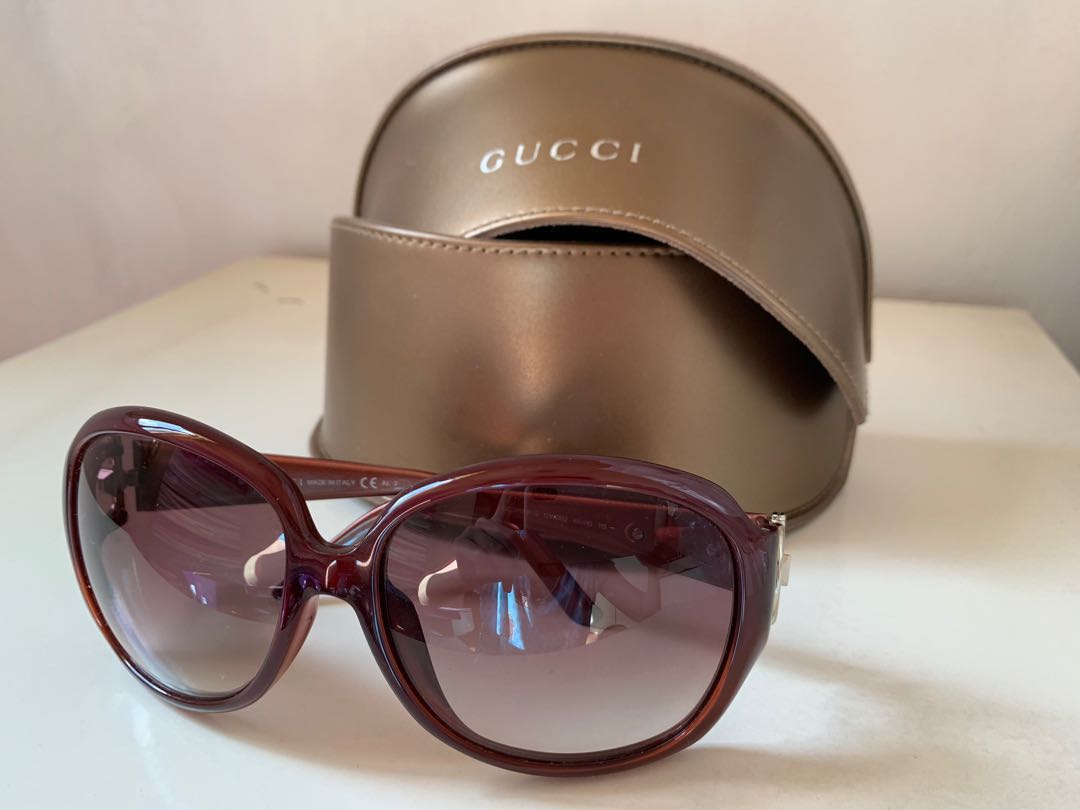 Gucci Red Sunglasses, Women's Fashion, Watches & Accessories ...