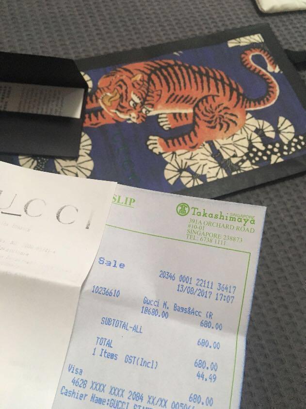 Gucci Signature Long Wallet with receipt, Luxury, Bags & Wallets on ...