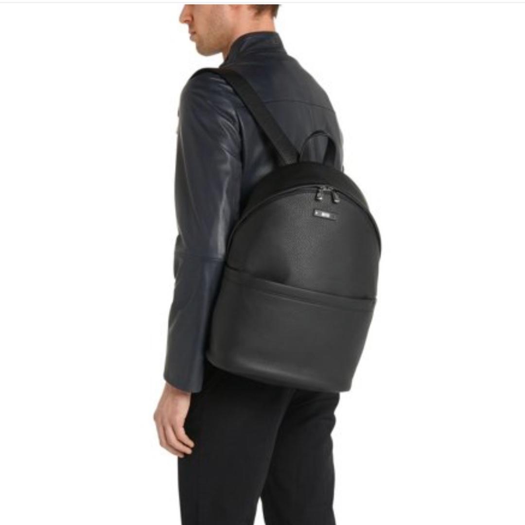 Hugo Boss backpack in grained Italian leather BNWT, Luxury, Bags ...