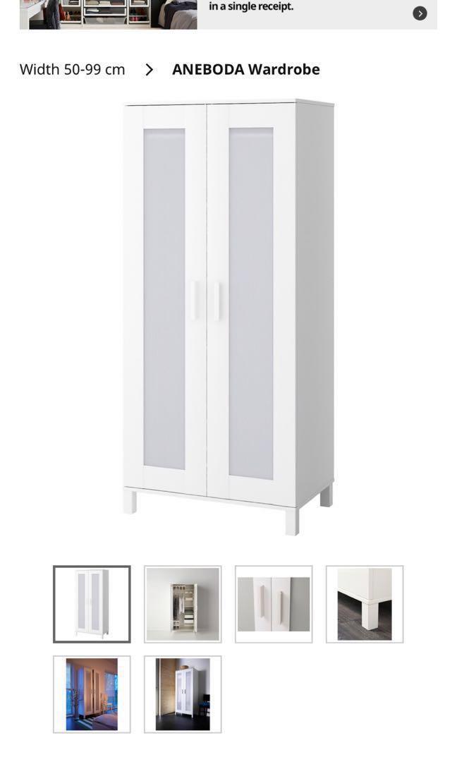 Ikea Aneboda Wardrobe, Furniture, Shelves & Drawers on Carousell