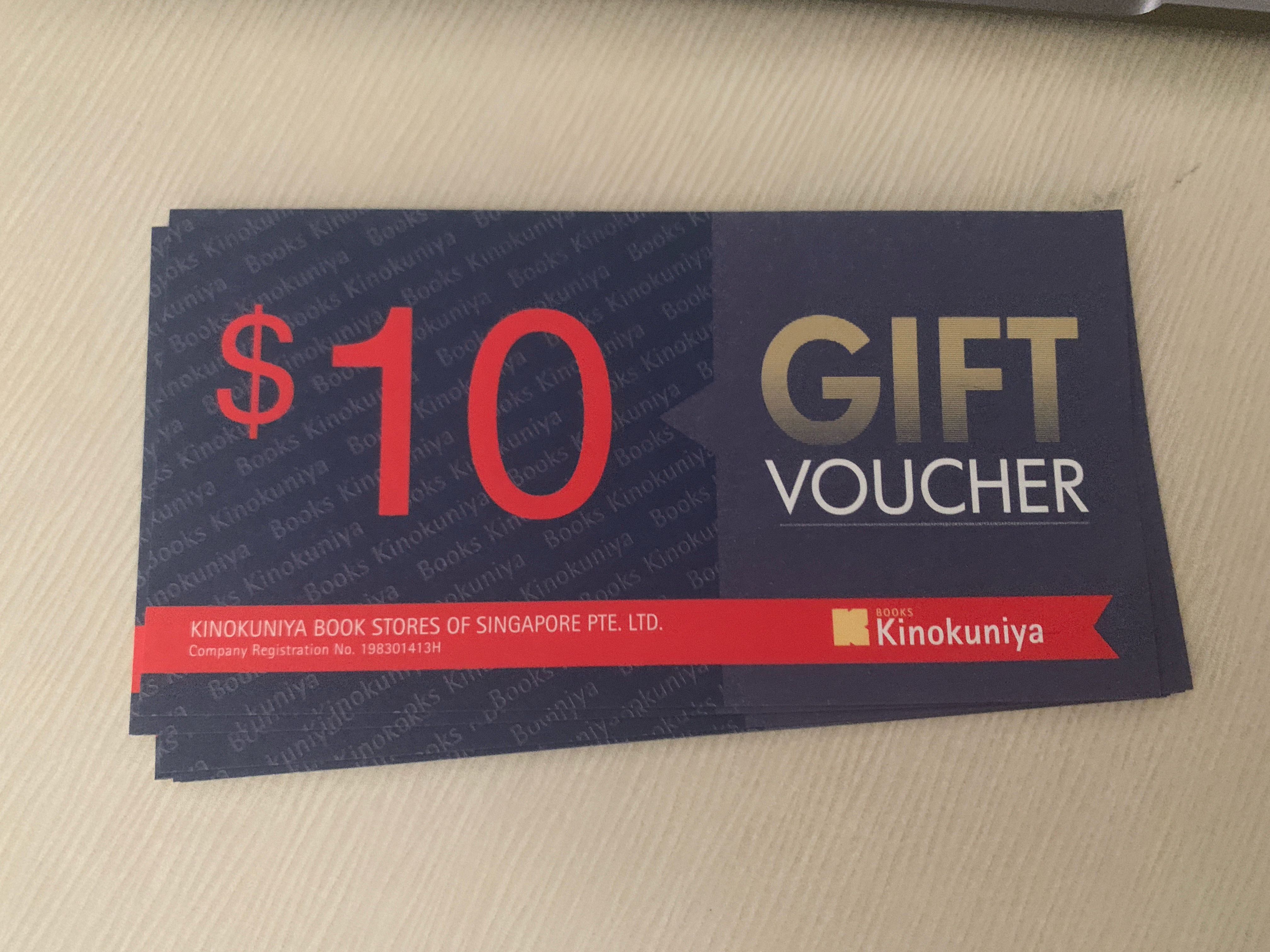 Kinokuniya voucher, Tickets & Vouchers, Vouchers on Carousell
