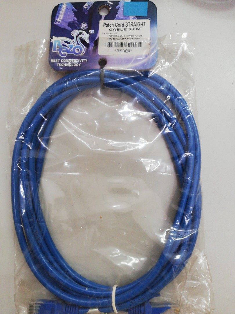 LAN Cable 3m, Computers & Tech, Parts & Accessories, Computer Parts on ...