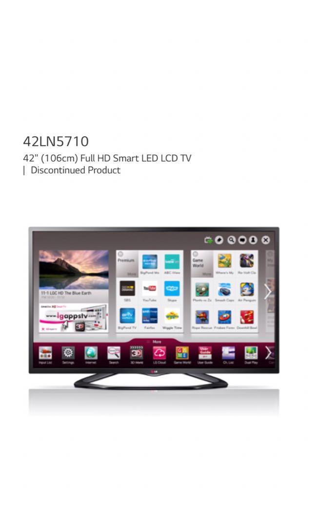LG - Full HD SMART TV - 42 inches, TV & Home Appliances, TV & Entertainment, TV Parts ...