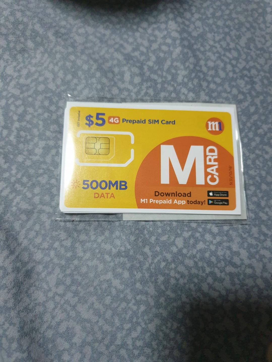 M1 Prepaid Sim Card, Electronics, Others on Carousell