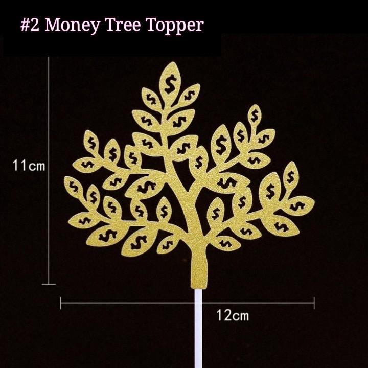 Money Rolling / Money Tree Cake Topper, Hobbies & Toys, Stationery ...