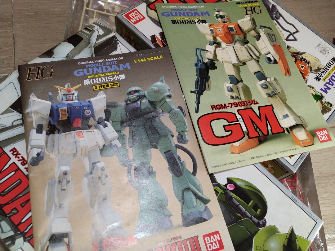 Ms08 team 08 小隊 HG Gundam gm rx-79 zakuII, 興趣及遊戲, 玩具 & 遊戲類 - Carousell