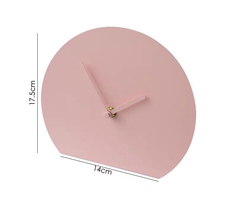 PI Stylish Minimalist Semi Circle Clock, Furniture & Home Living, Home ...