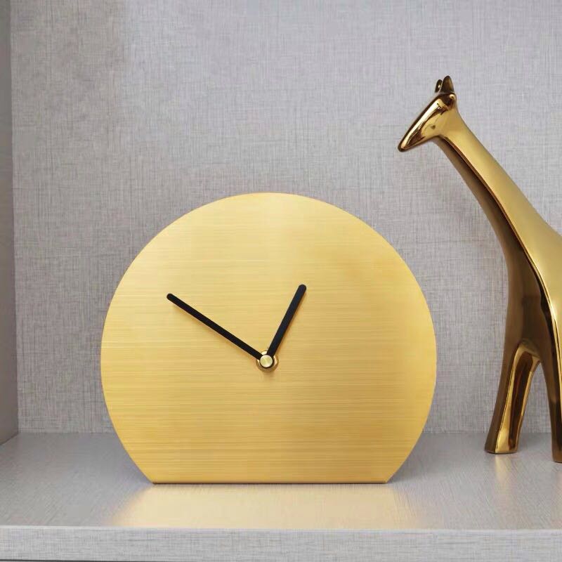 PI Stylish Minimalist Semi Circle Clock, Furniture & Home Living, Home ...
