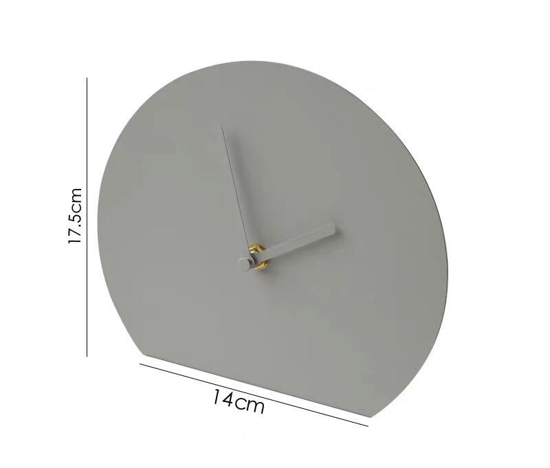 PI Stylish Minimalist Semi Circle Clock, Furniture & Home Living, Home ...